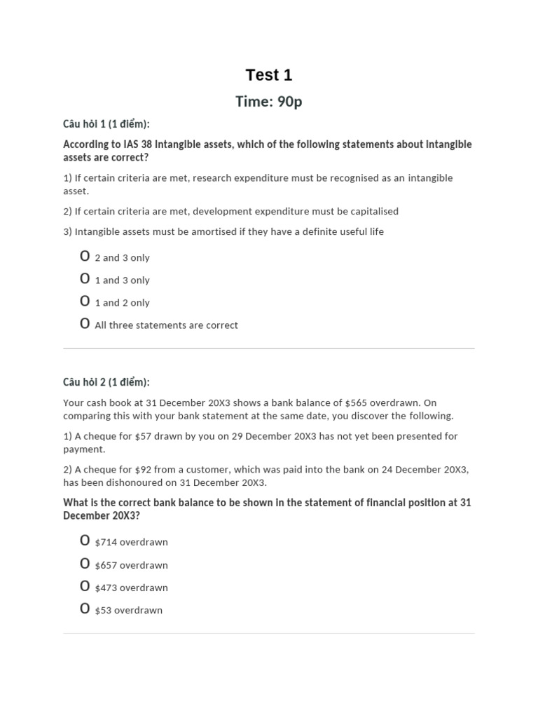 Aptitude Test 1 | PDF | Audit | Auditor's Report