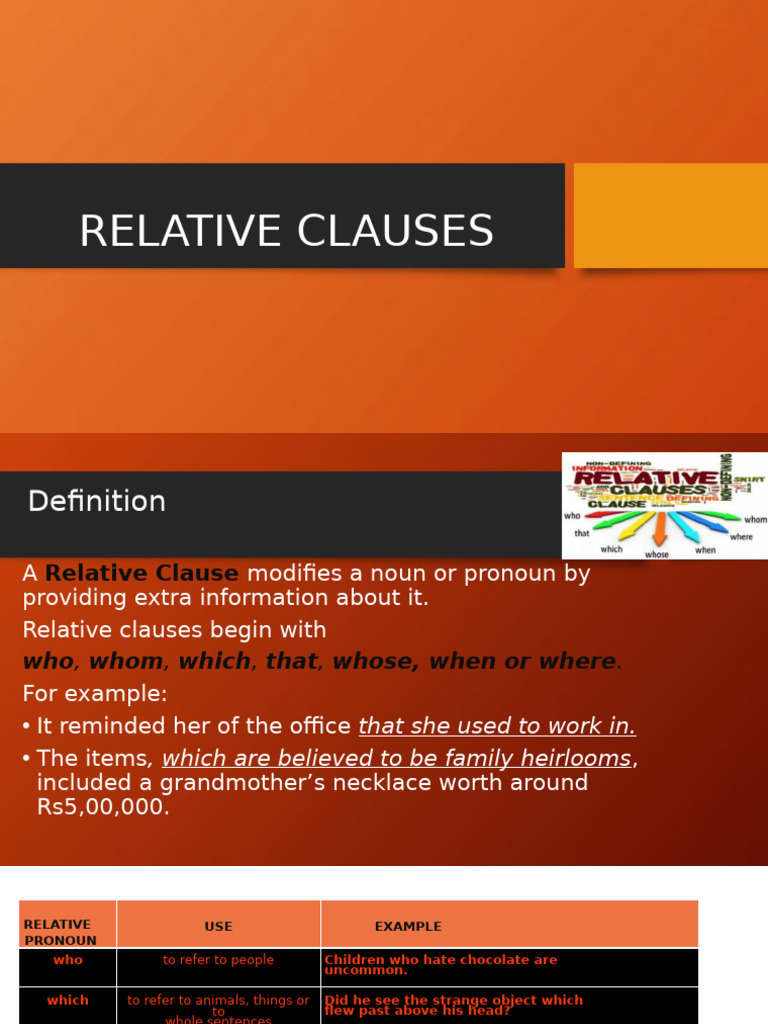 Relative Clause | PDF | Linguistics | Syntax