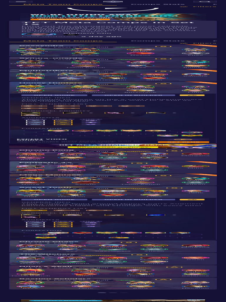 TFT Meta Team Comps - The Best Comps & Builds in Set 2 | PDF