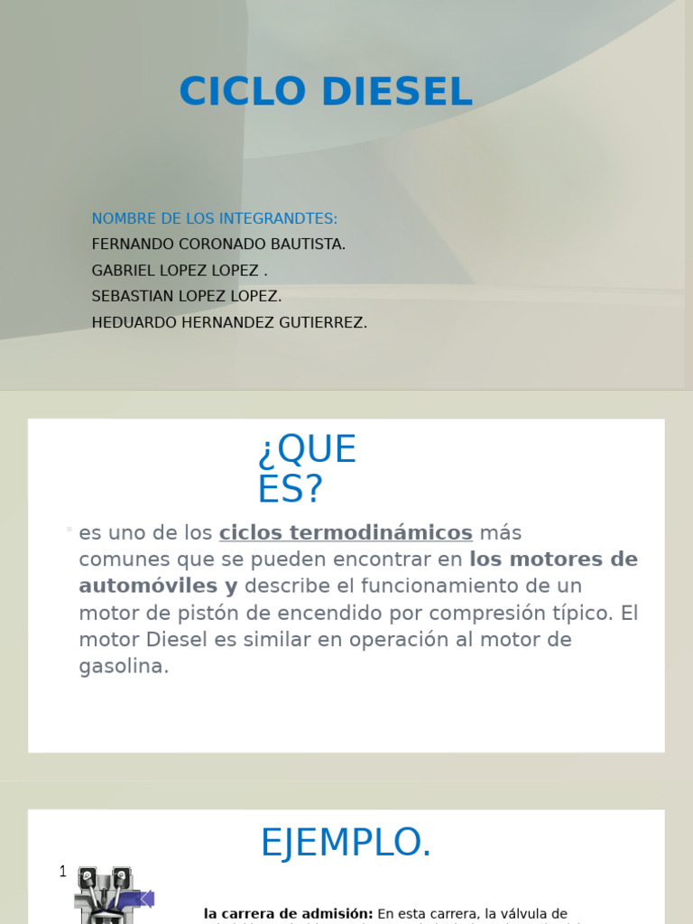 Ciclo Diesel | PDF