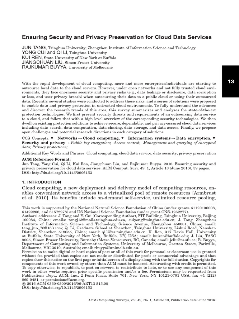 Ensuring Security | PDF | Cloud Computing | Encryption