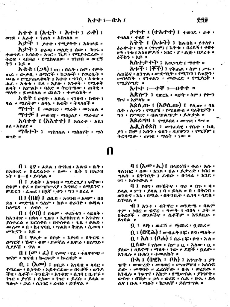 Amh Amh Dict 3 | PDF