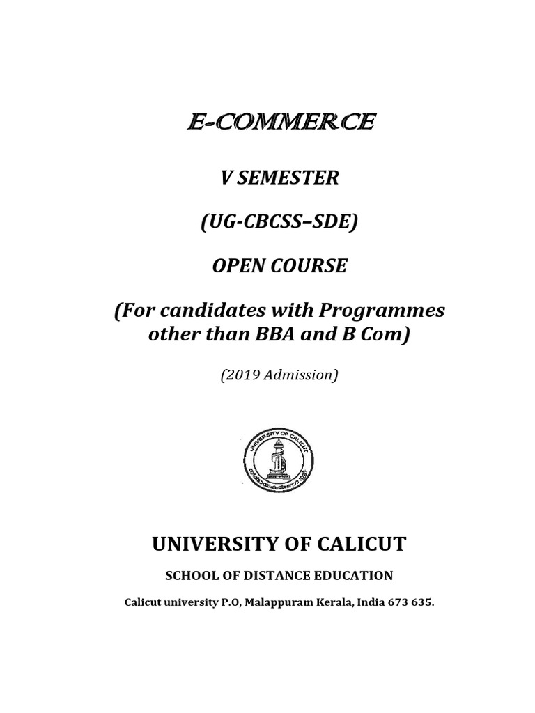 E Commerce | PDF | Computer Network | E Commerce