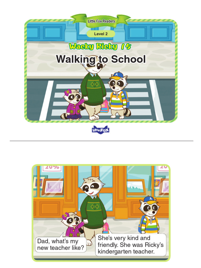 Lv02-015 - Wacky Ricky 15 - Walking To School | PDF