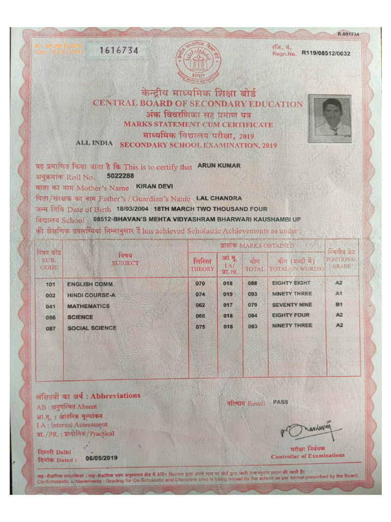 Class 10 Result 200kb | PDF
