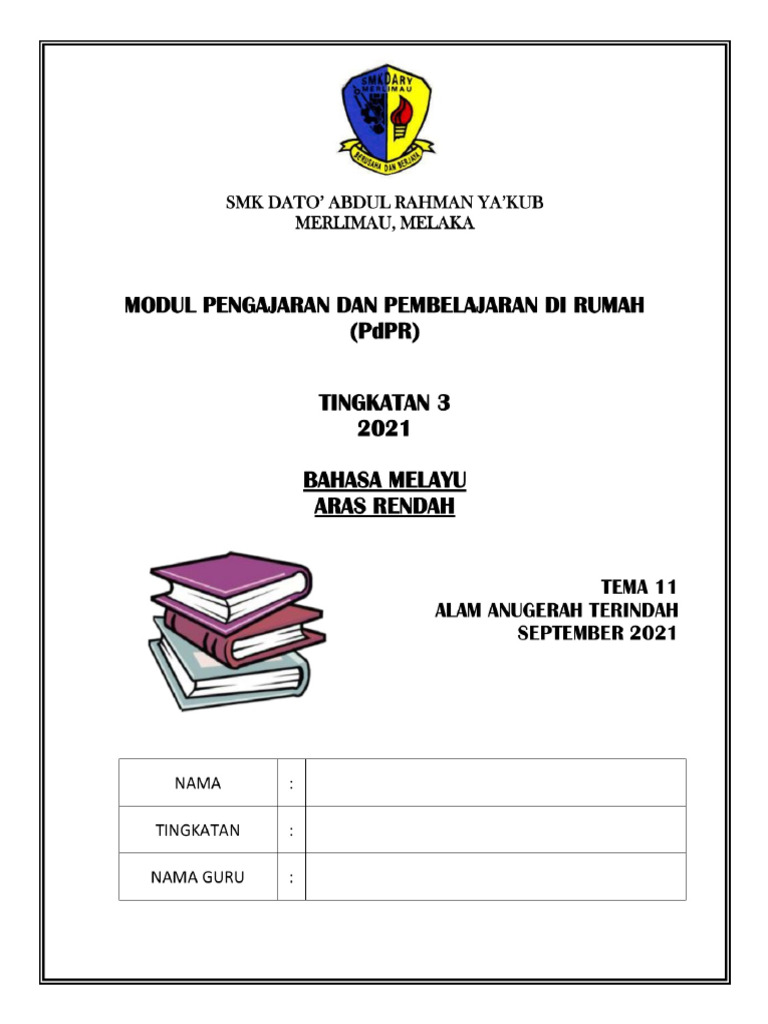 Modul PDP Tema 11 Aras Rendah | PDF