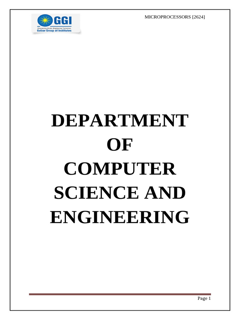 manual microprocessor | PDF | Computer Engineering | Computer Architecture