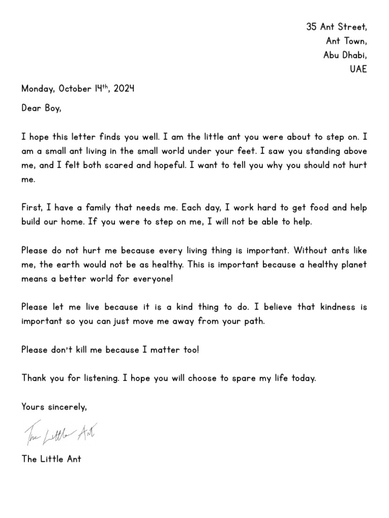 LA Persuasive Letter Model Text | PDF
