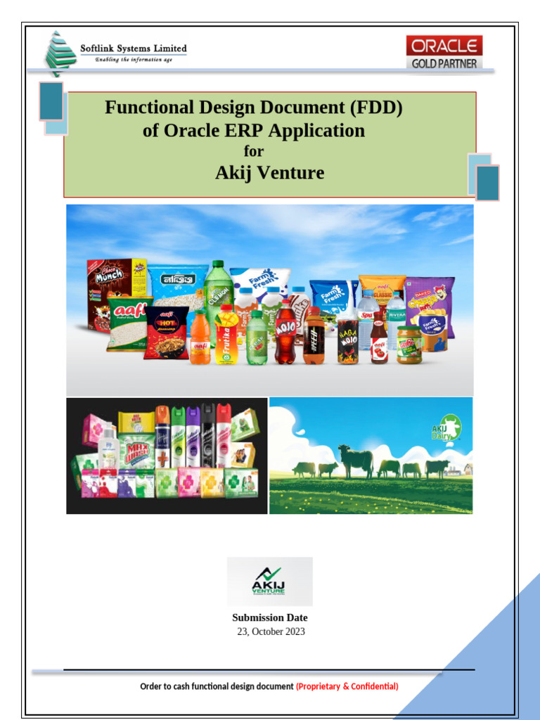 Order To Cash FDD For AKIJ-Venture Ver - 1.0 | PDF | Accounts Payable | Invoice