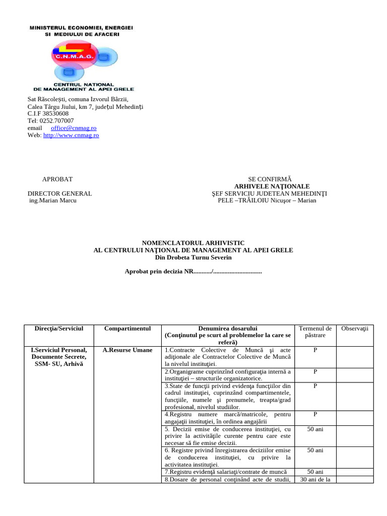 Nomenclator Nou - Ultima Varianta | PDF