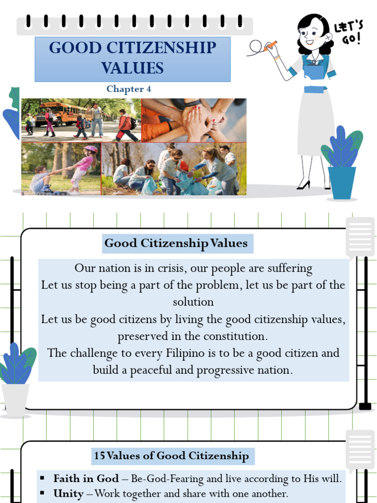 Good Citizenship Values | PDF | Citizenship | Governance