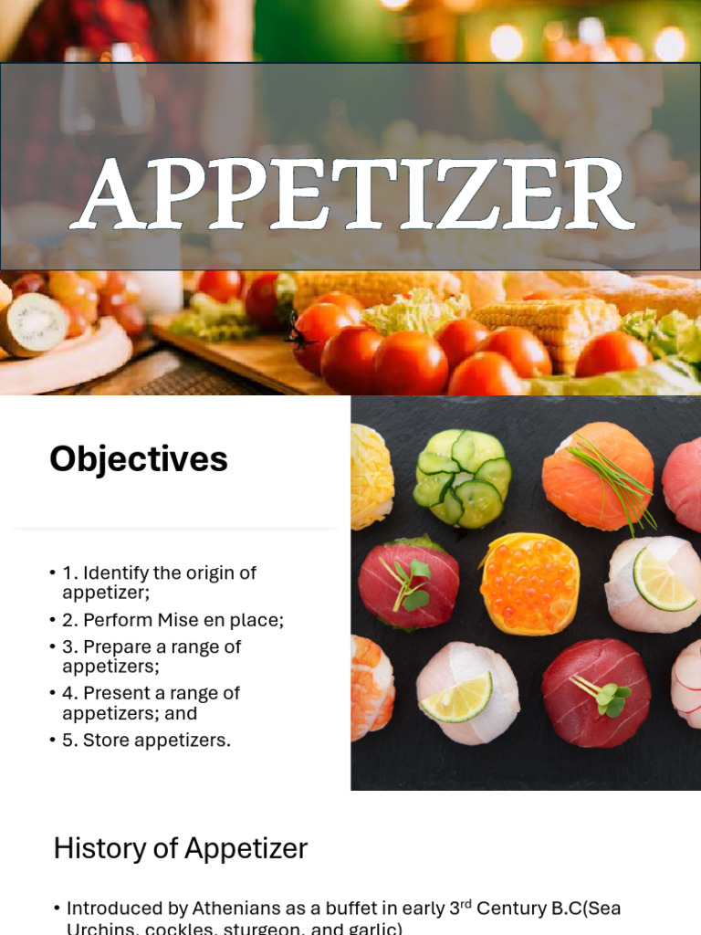 APPETIZERS | PDF | Hors D'oeuvre | Cooking