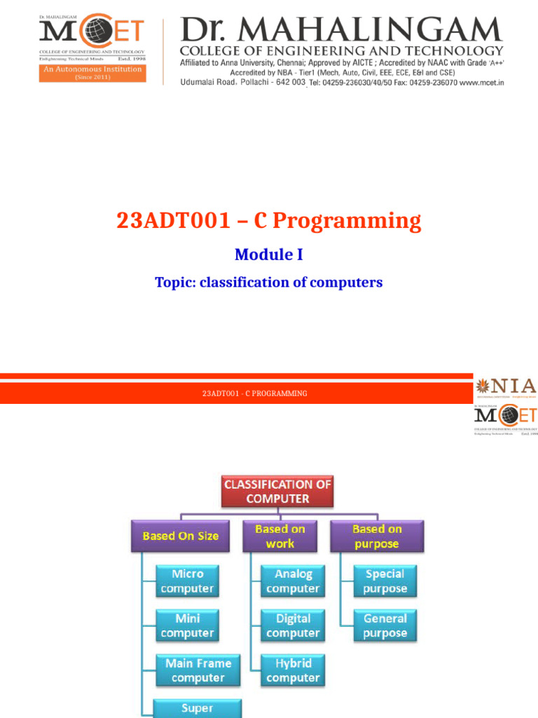 Classification of Computers | PDF | Personal Computers | Personal ...