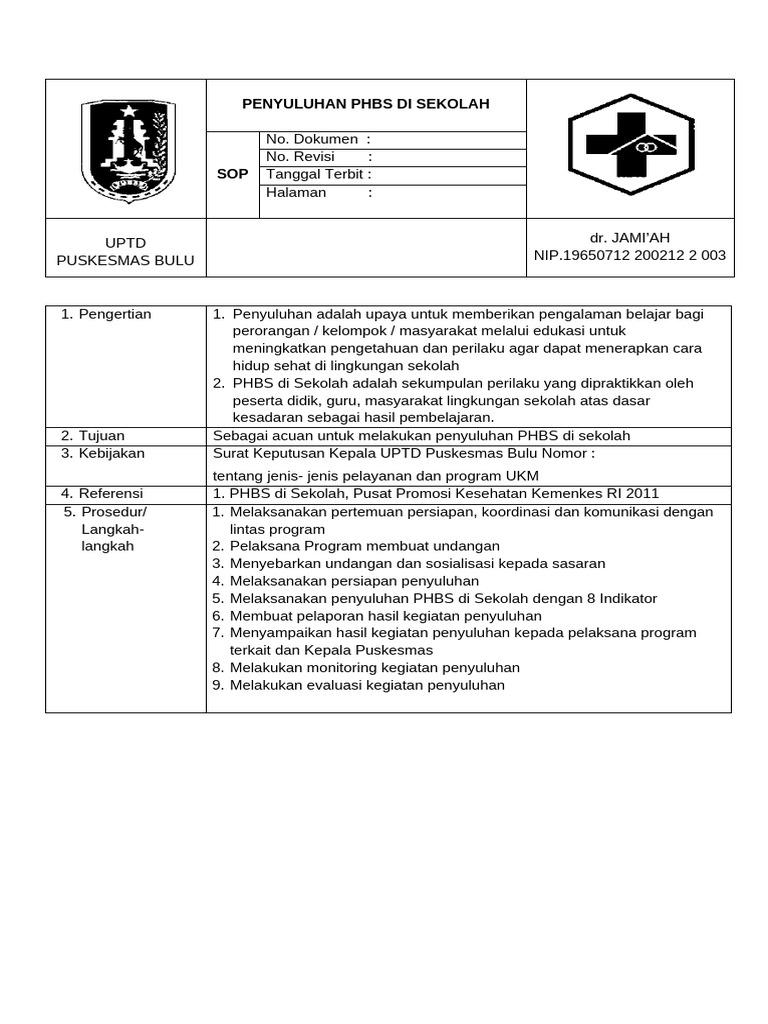 Panduan Penyuluhan PHBS di Sekolah | PDF