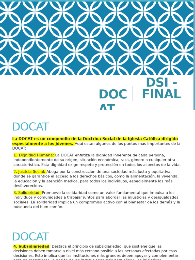DOCAT: Doctrina Social para Jóvenes | PDF | Amor | Familia