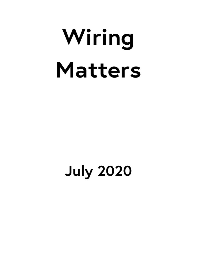 2020_81 Wiring Matters | PDF | Electrical Wiring | Asbestos