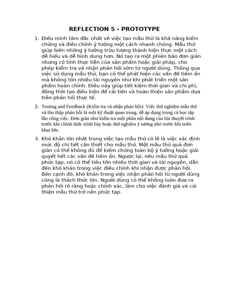 REFLECTION 5 | PDF