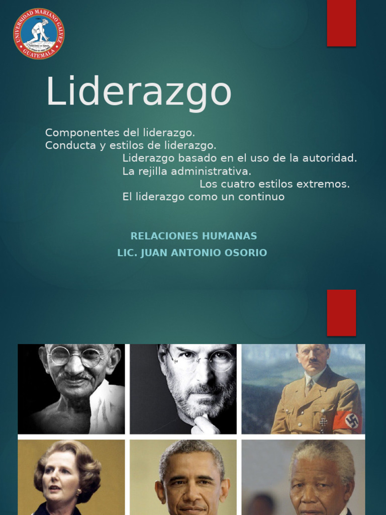 Estilos y Componentes del Liderazgo | PDF | Liderazgo | Motivación