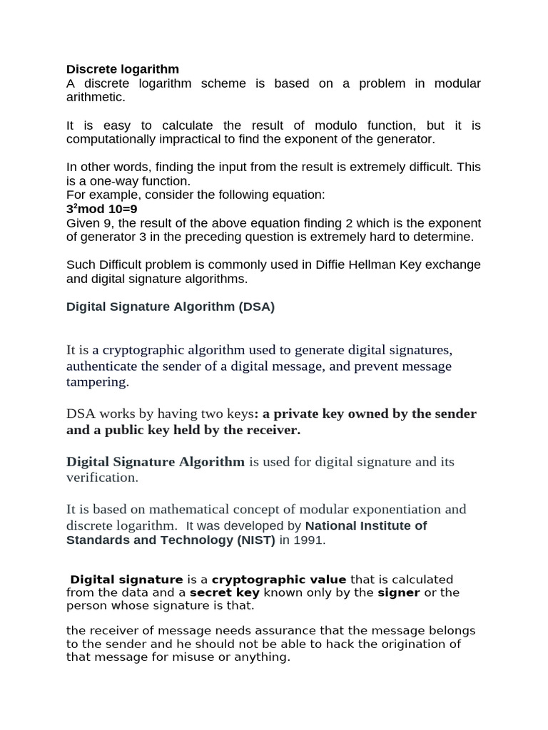 Digital Signature | PDF | Key (Cryptography) | Public Key Cryptography