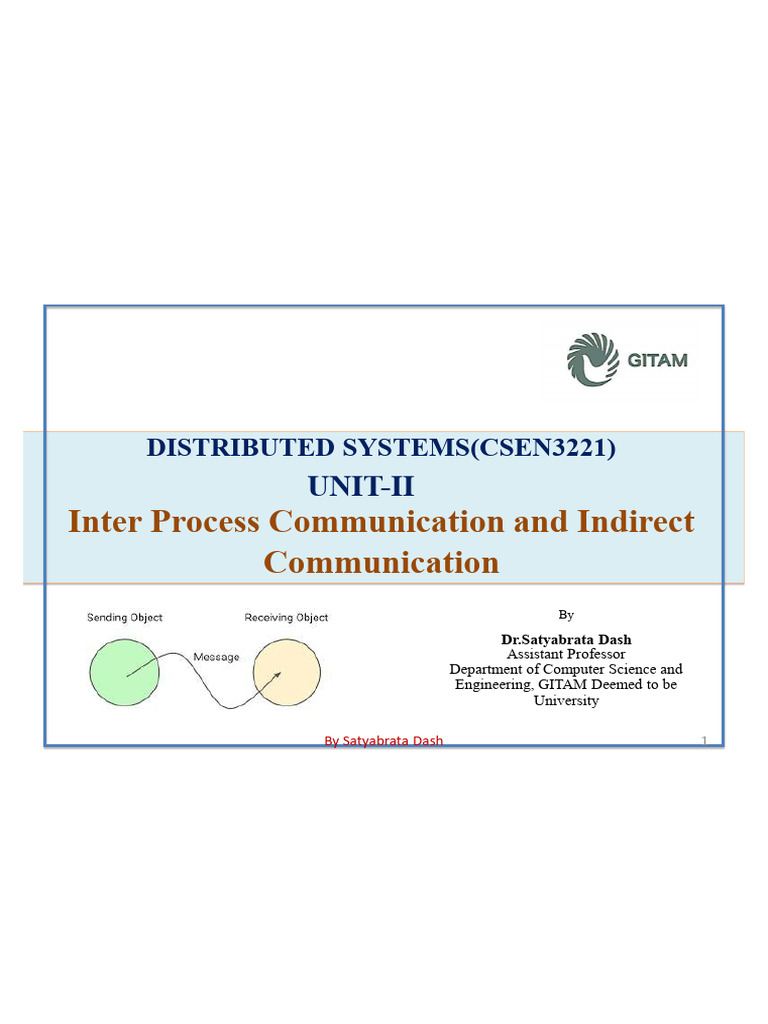 Inter Process Communication in Distributed Systems | PDF | Computer ...