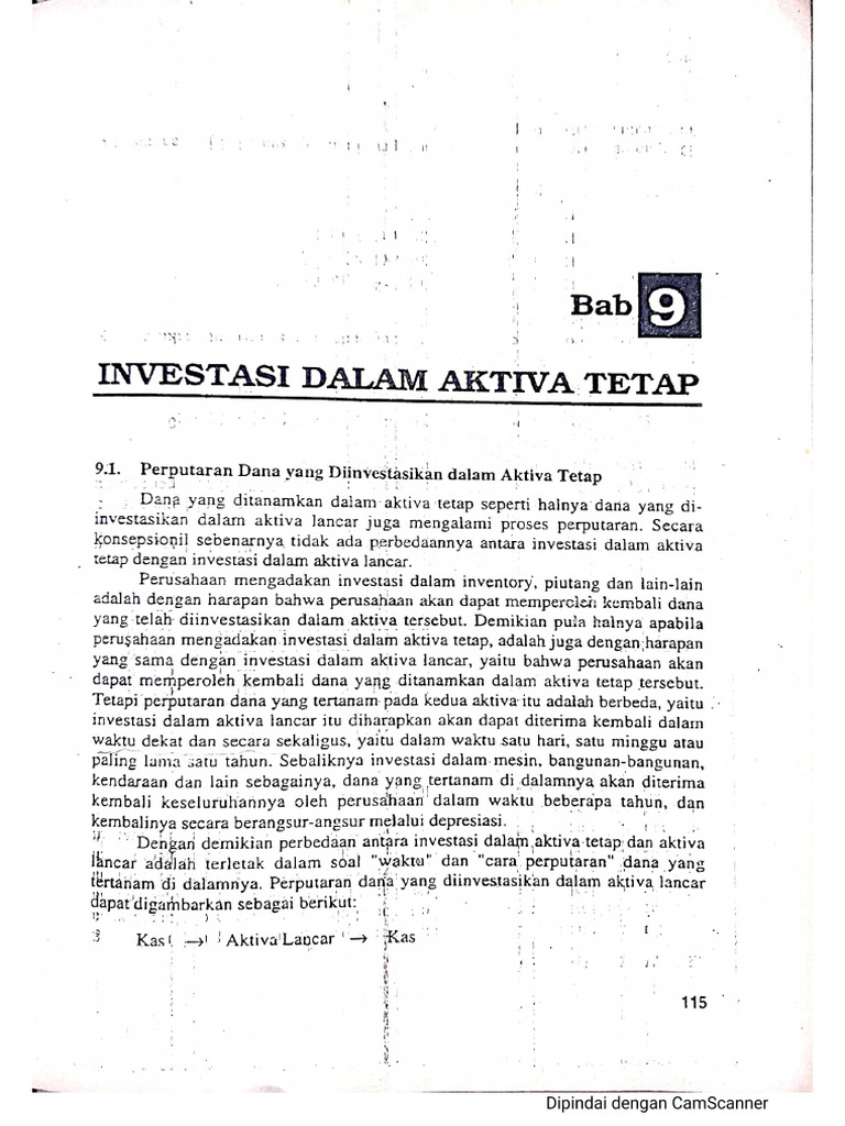 Bab 9 - Investasi Dalam Aktiva Tetap | PDF