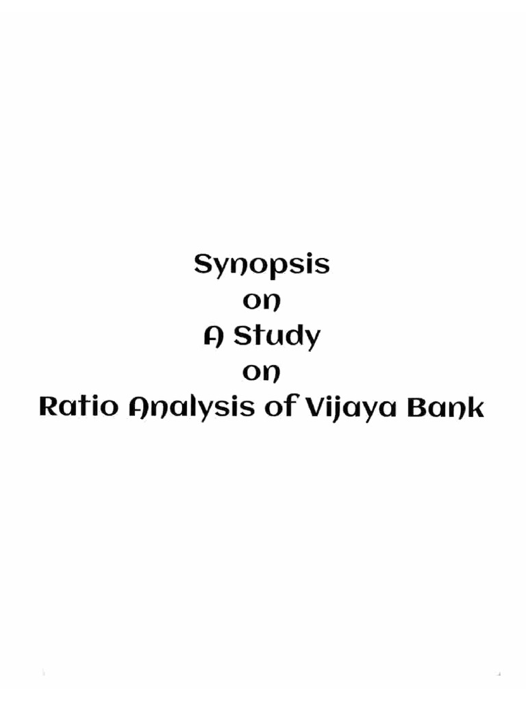 Synopsis 1 | PDF