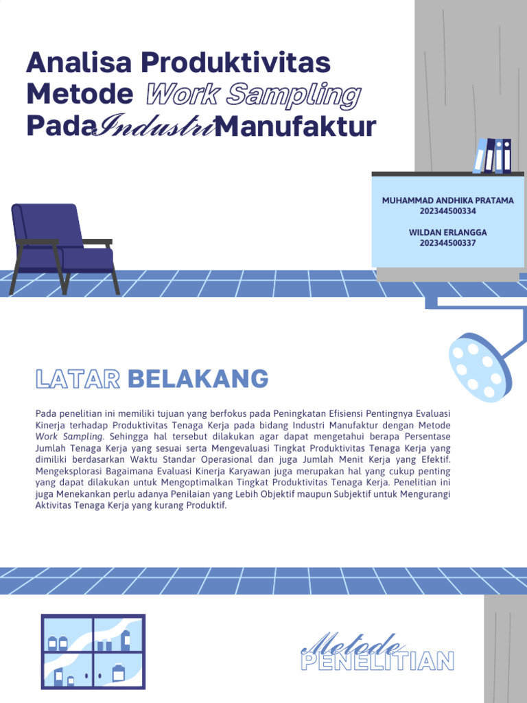 Analisa Produktivitas dengan Work Sampling | PDF