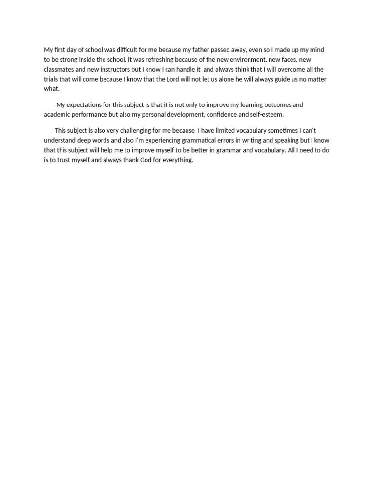 My Reflection Pdf