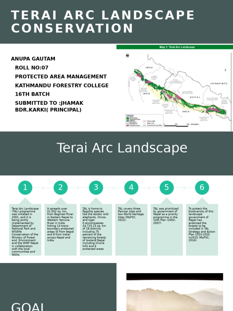 Terai Arc Landscape Conservation | PDF | Sustainability | Protected Area