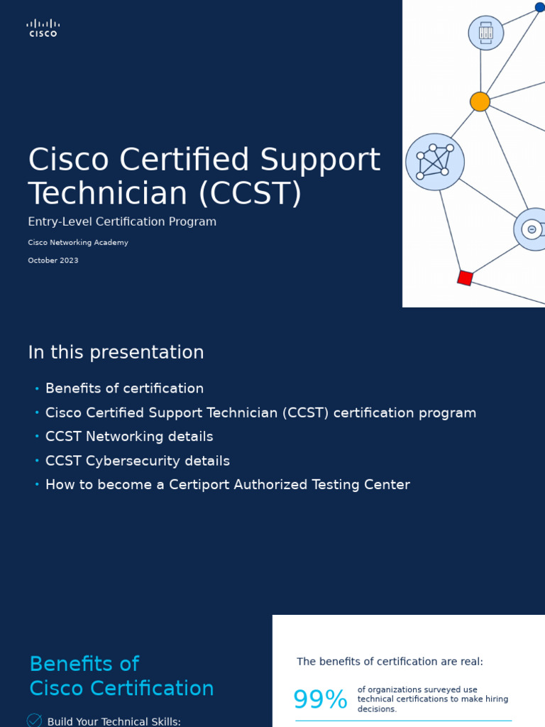 CCST Certifications and Courses Overview | PDF | Cisco Certifications ...