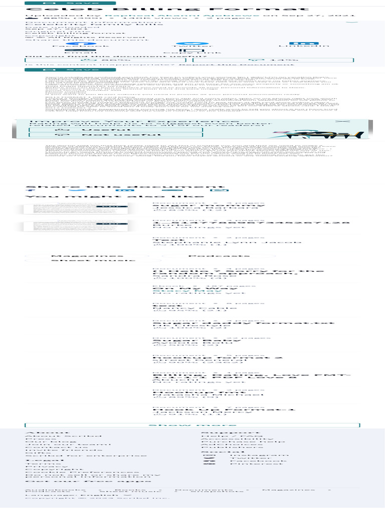 Celeb Billing Format PDF Social Security Number | PDF | Scribd ...