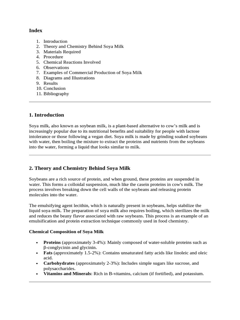 soya project yash | PDF | Soy Milk | Soybean