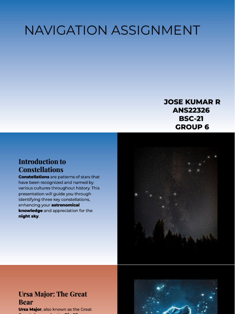 Guide to Key Constellations in Astronomy | PDF