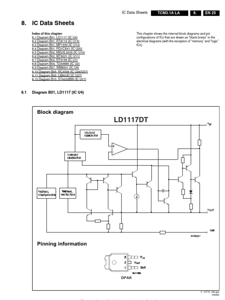 IC Data Sheets: Diagrams & Pins | PDF