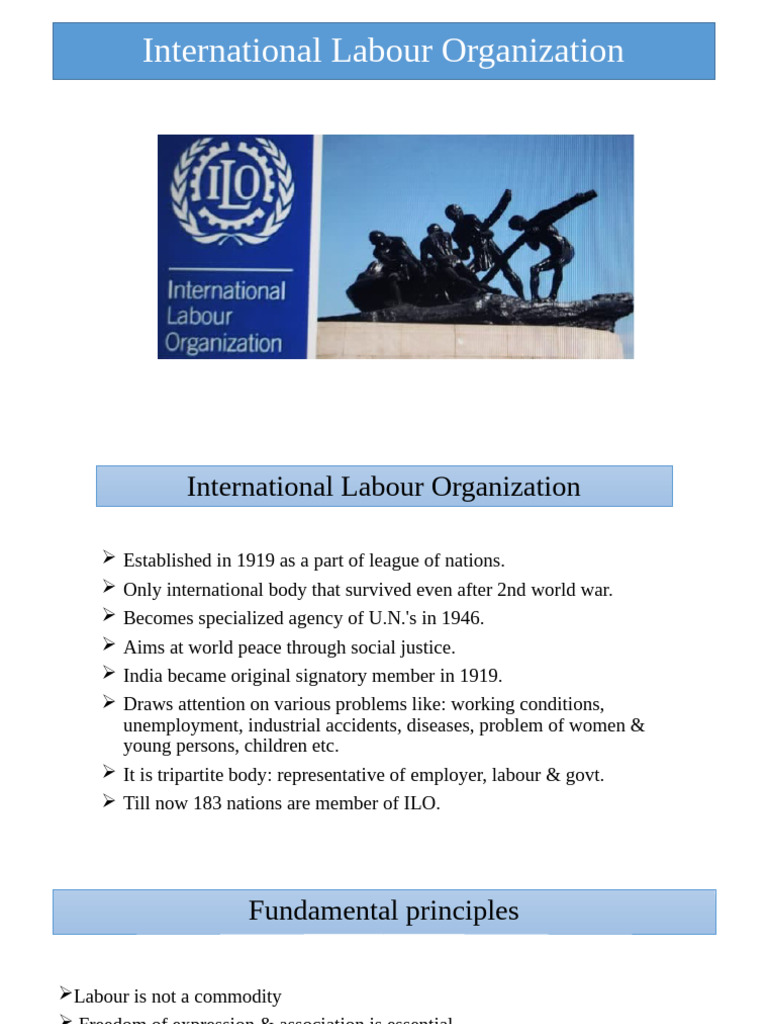 International Labour Organization (ILO) | PDF | International Labour ...