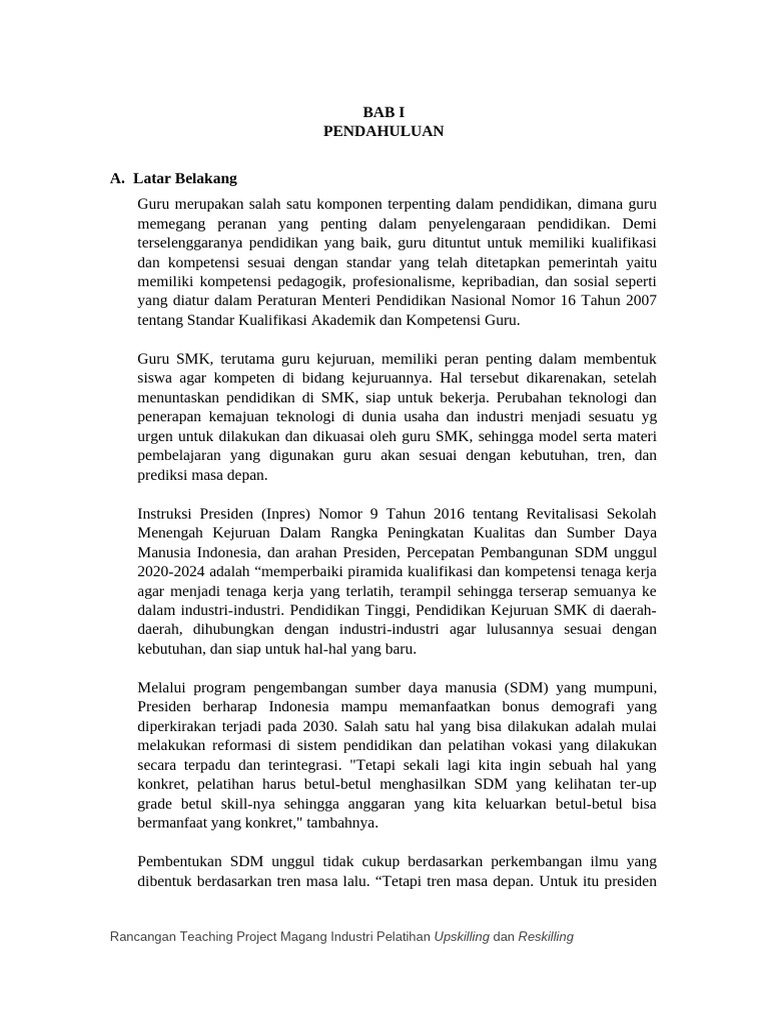 Teaching Project Magang Industri Reup 2024 - Ery Yanti Iswahyuni (2) (Repaired) | PDF