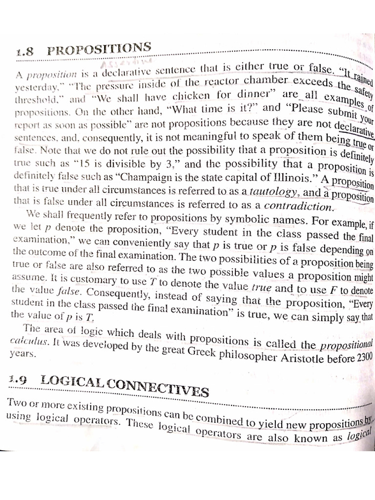 Ds Propositional Calculus | PDF