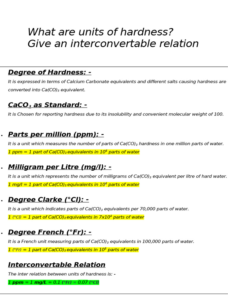 What Are Units of Hardness | PDF