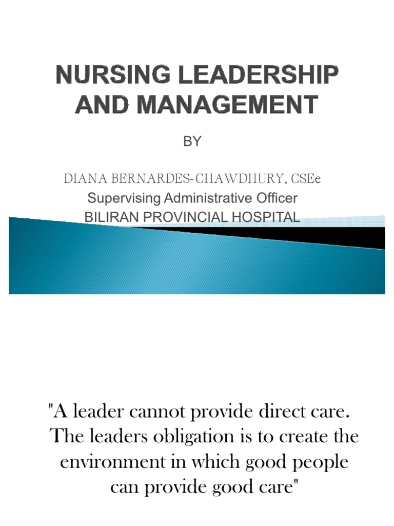 Nursing Leadership and Management | PDF | Leadership | Communication