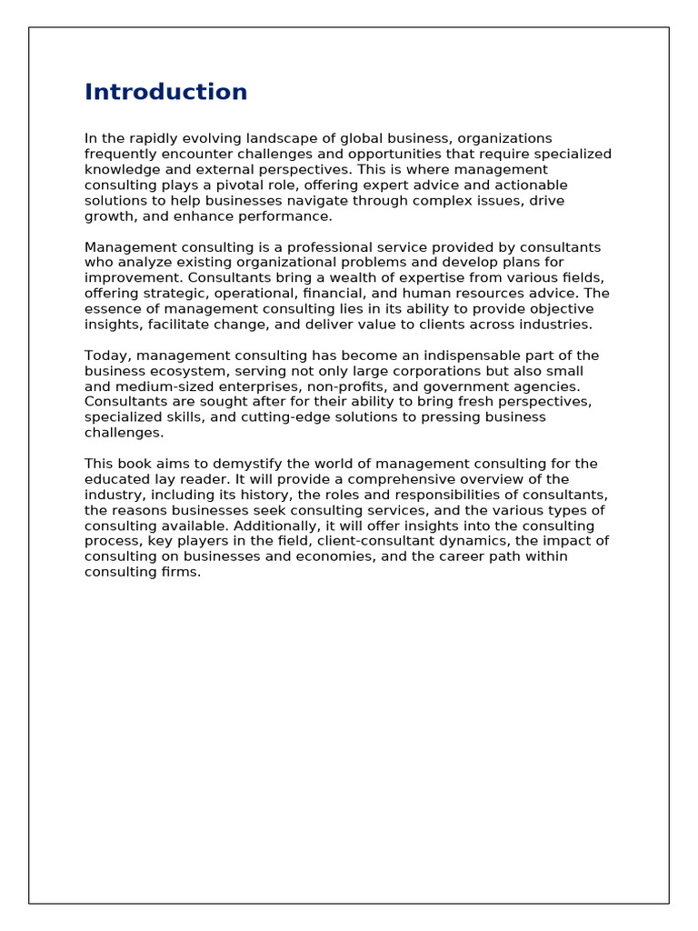 Management Consulting fundamentals - Module 1 | PDF | Consultant | Change Management