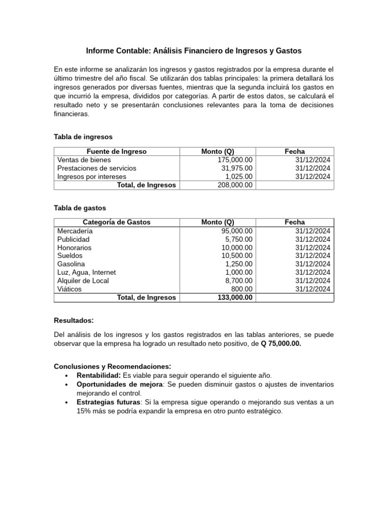 3. Informe Contable | PDF