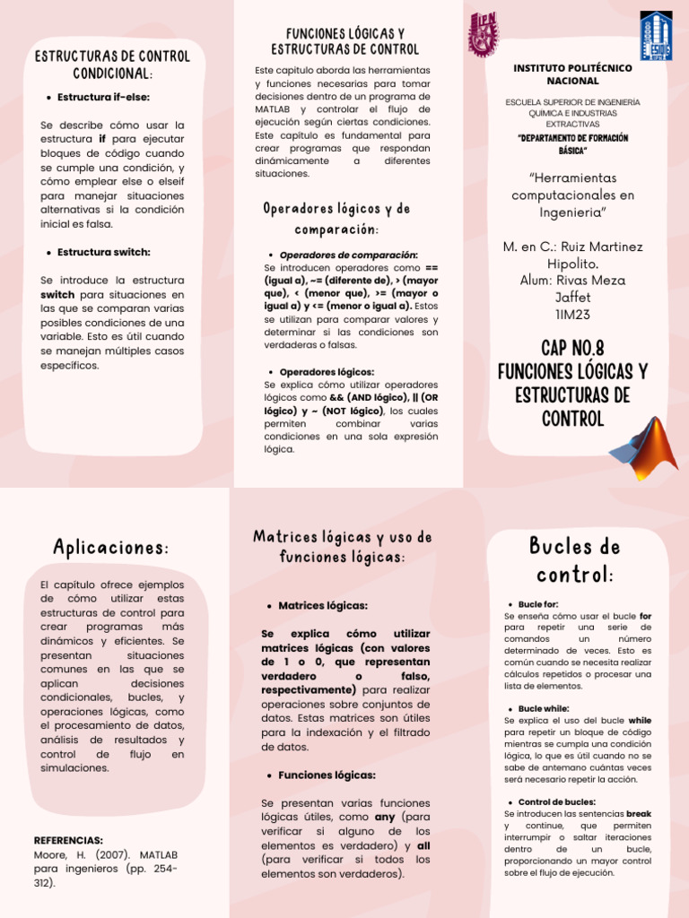 Folleto Tríptico Salud Mental y Bienestar Ilustrativo Rosa y Blanco | PDF | Flujo de control ...