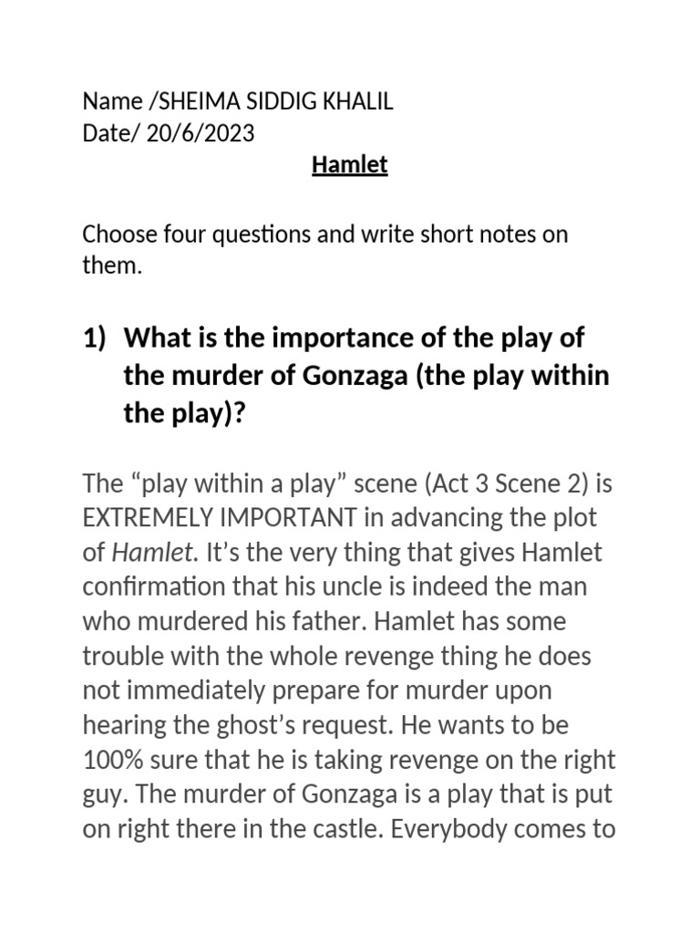 Hamlet | PDF | Hamlet