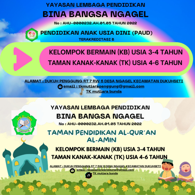 Banner Papan Nama TK | PDF