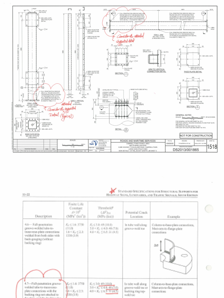 AASHTO 6th Edition Suggested Details of Post Weld | PDF