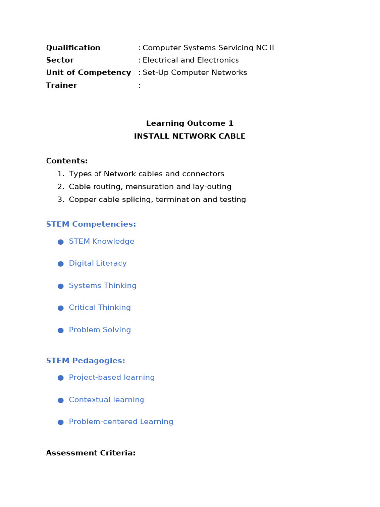 Task - 21st - Learning Experience - Template | PDF | Electrical ...