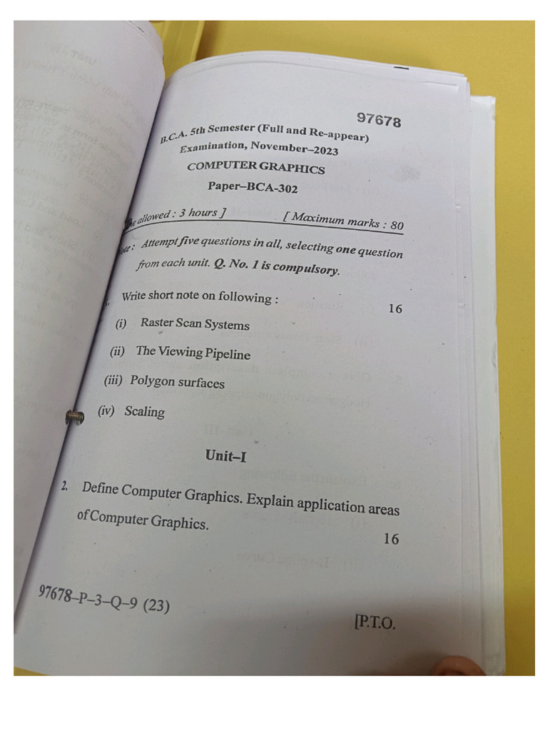 Computer Graphics 2023 | PDF