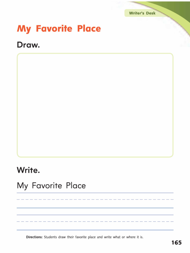 Educational Resources GK My Favorite Place | PDF