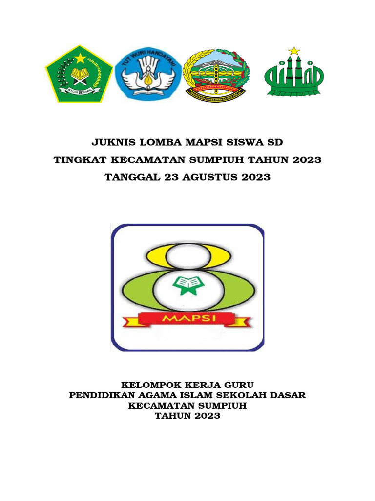 Juknis Lomba MAPSI SD Sumpiuh 2023 | PDF