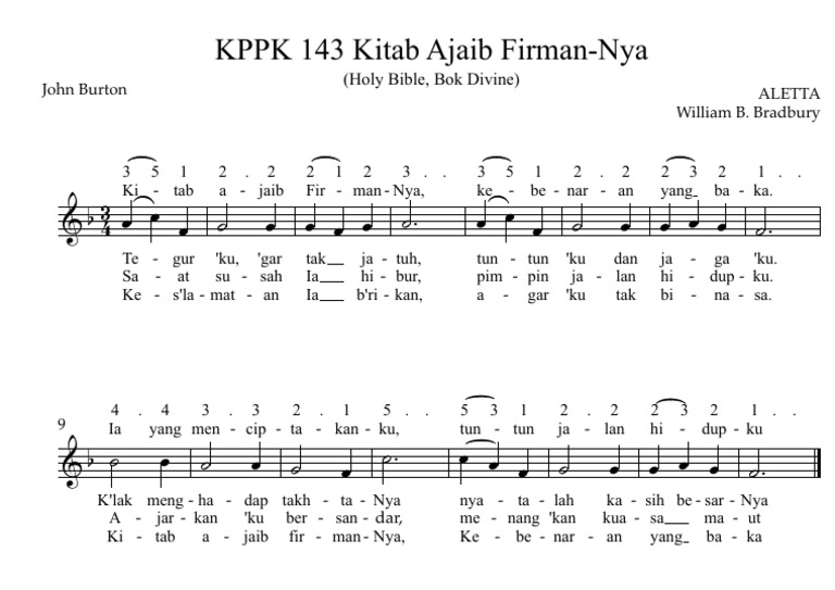 KPPK 143 Kitab Ajaib Firman-Nya. | PDF